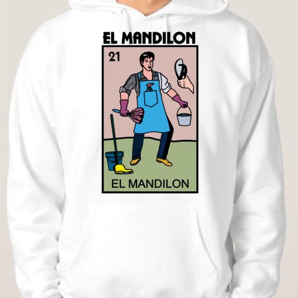 Gildan | Sweaters | El Mandilon Loteria Hooded Mexican Bingo Gift ...